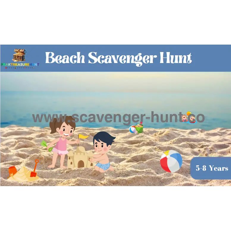 Beach Treasure Hunt Water Scavenger Hunt IMOM