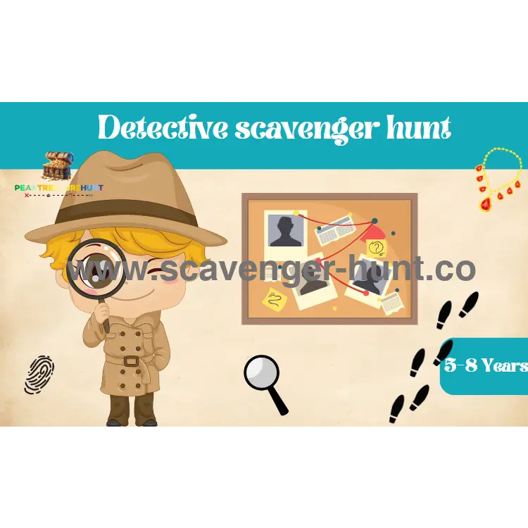 Detective Treasure Hunt – Printable Scavenger Hunt-peaktreasurehunt