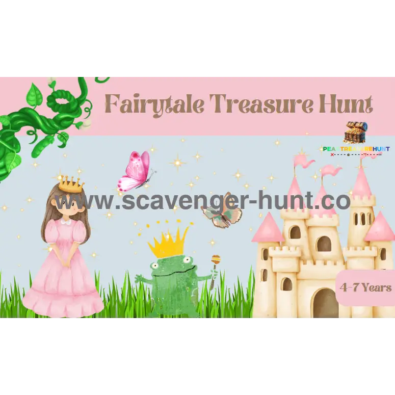 Fairy tale treasure hunt scavenger hunt tasks to print out (PDF ...