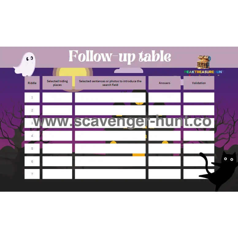 Ghost Treasure Hunt - Printable Scavenger Hunt-peaktreasurehunt