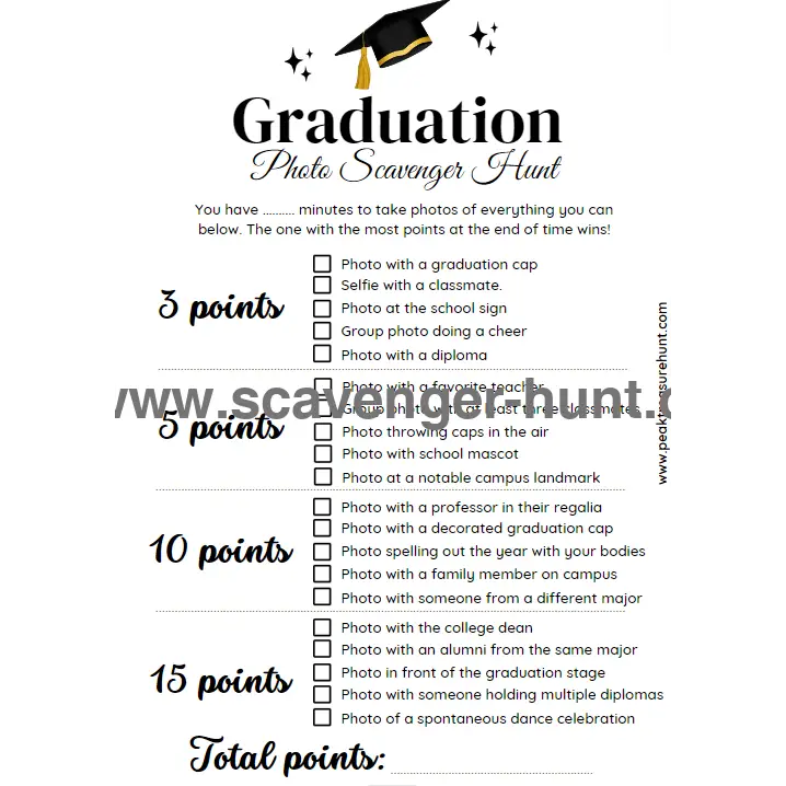 Graduation Scavenger Hunt