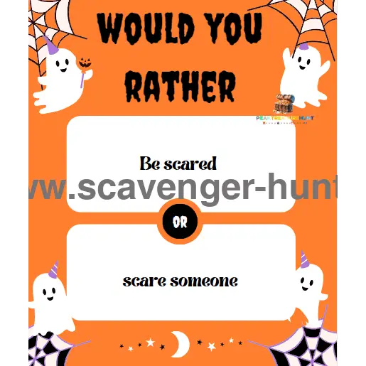 Halloween Would You Rather - 40 Printable "Would You Rather" Questions ...