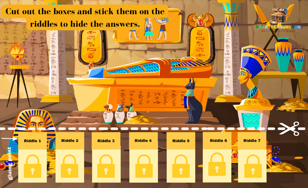Egypt Scavenger Hunt - Printable PDF Treasure Hunt