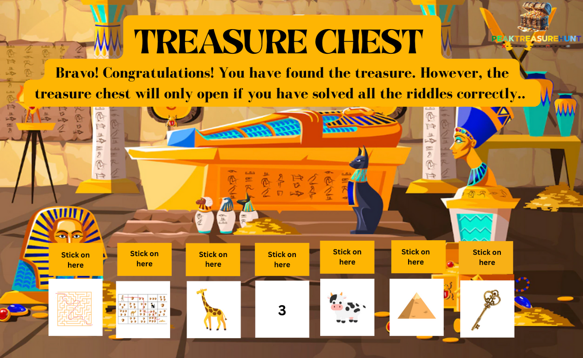 Egypt Scavenger Hunt - Printable PDF Treasure Hunt