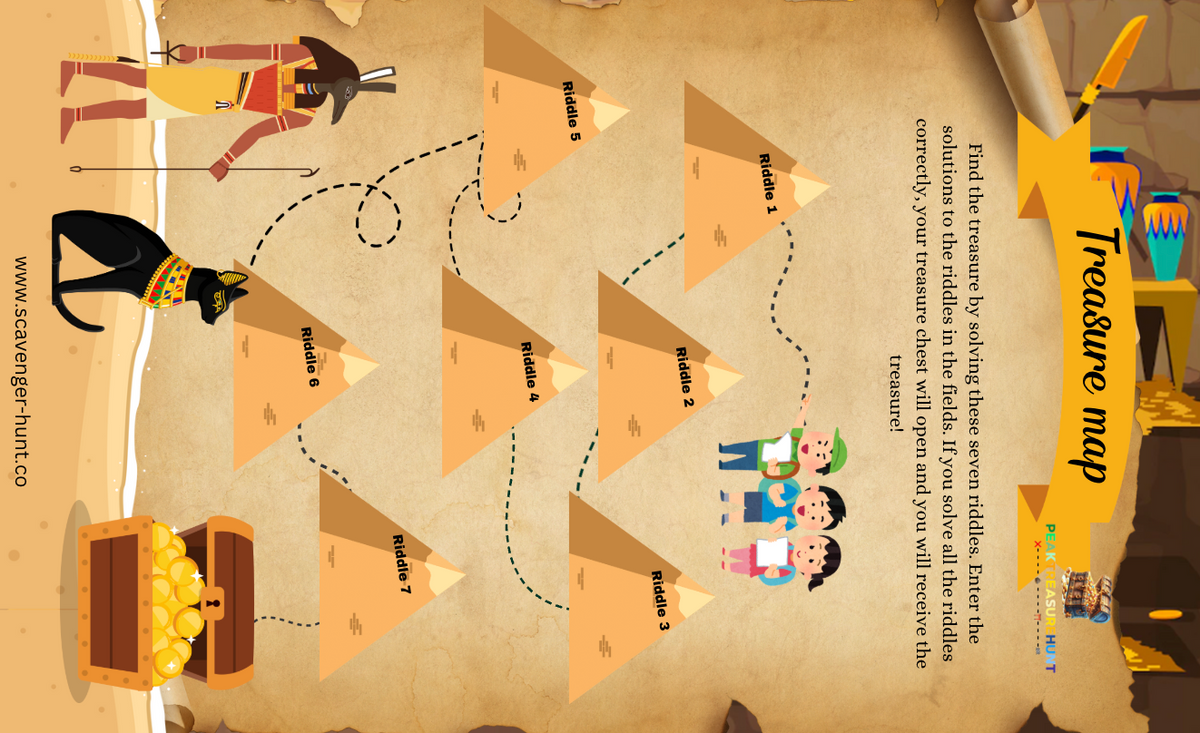 Egypt Scavenger Hunt - Printable PDF Treasure Hunt