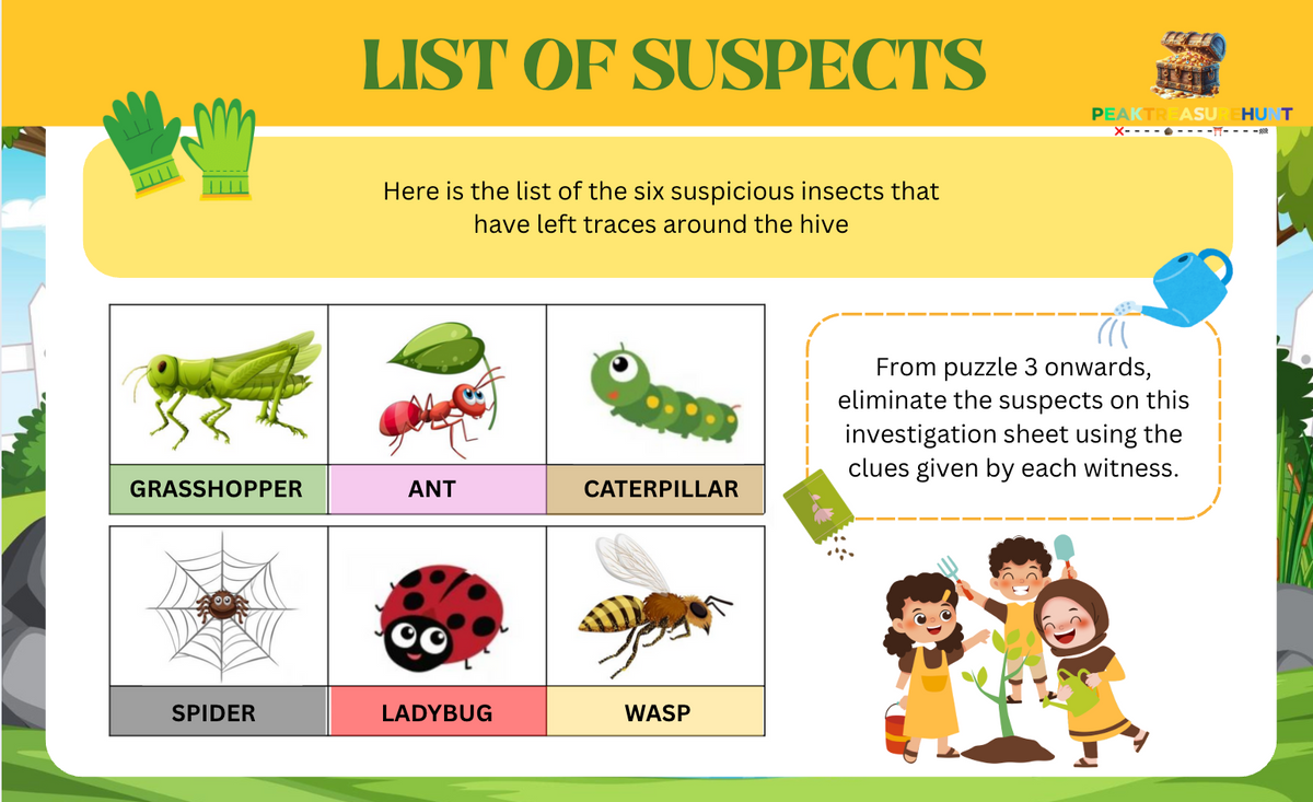 Garden Scavenger Hunt - Printable Treasure Hunt PDF