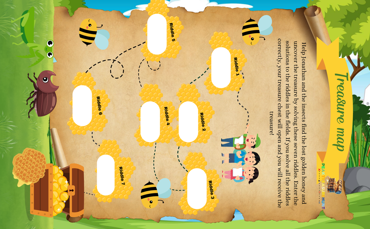 Garden Scavenger Hunt - Printable Treasure Hunt PDF