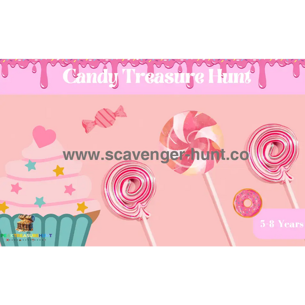 Candy Scavenger Hunt - Printable Treasure Hunt - Peaktreasurehunt