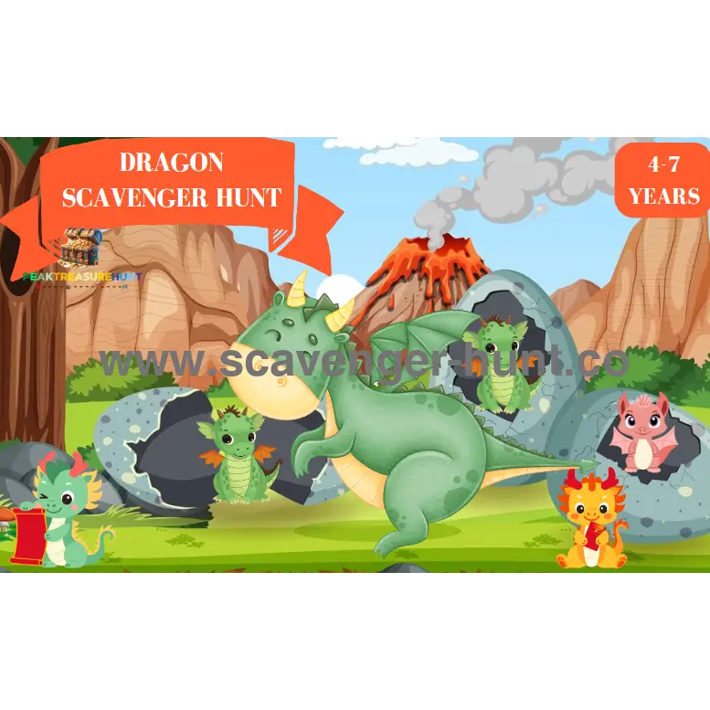 Dragon Treasure Hunt - Printable Scavenger Hunt (4-7 years ...