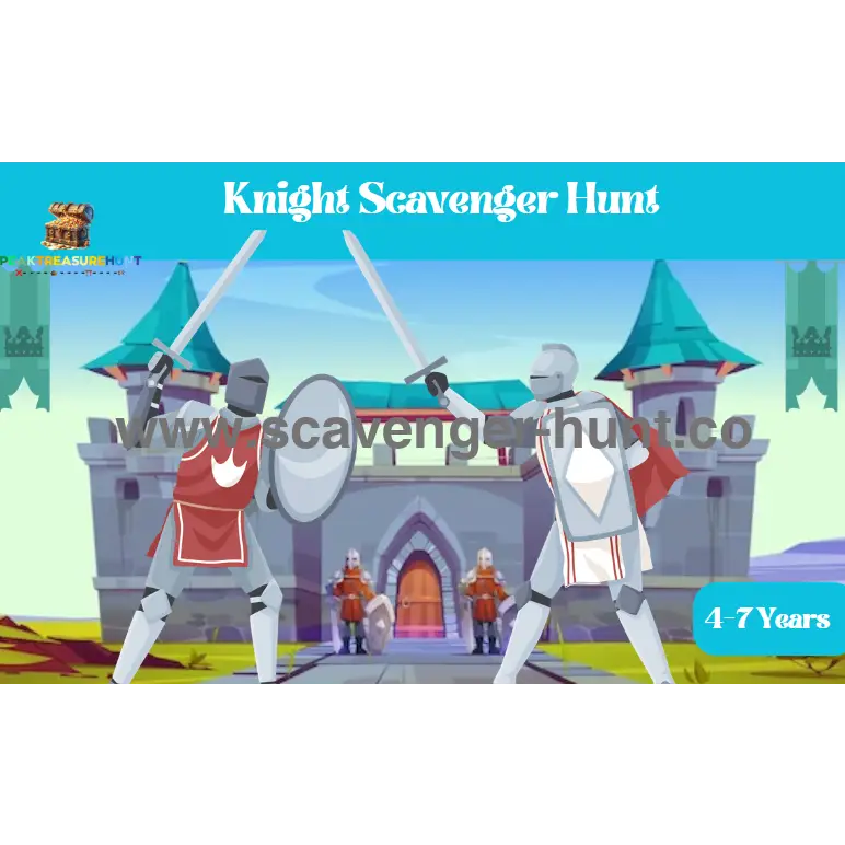 Knight Treasure Hunt - Printable Scavenger Hunt (4-7 Years ...