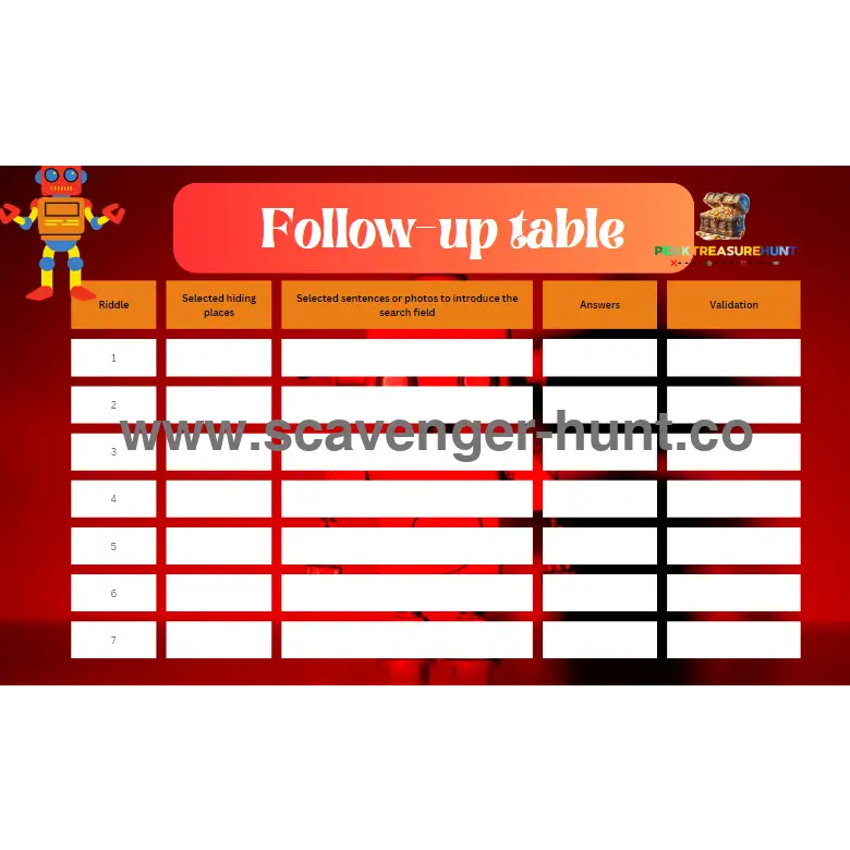 Robot Treasure Hunt - Printable Scavenger Hunt-peaktreasurehunt