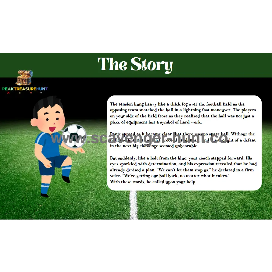 Soccer Scavenger Hunt - Printable Treasure Hunt - Peaktreasurehunt